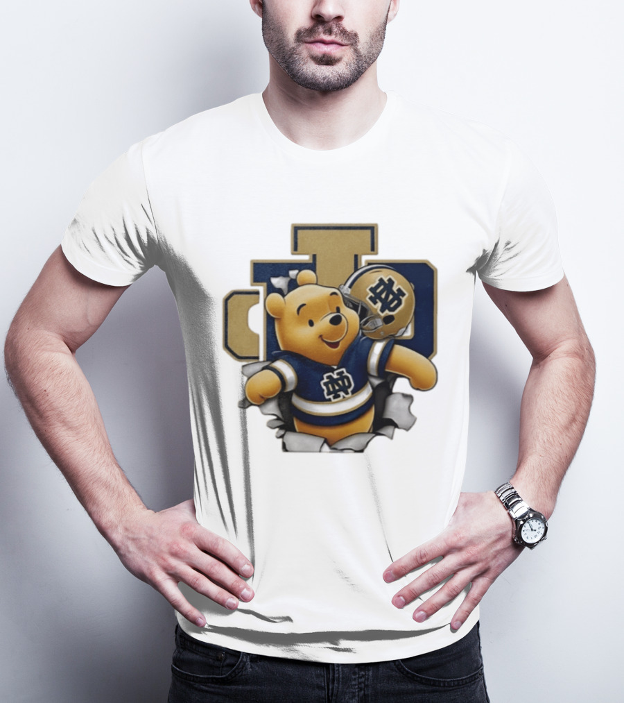 Notre Dame Fighting Irish Winnie The Pooh Football Fan Gear T-Shirt