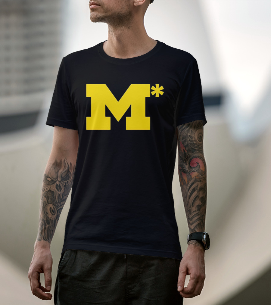 Michigan Wolverines M Asterisk 0.01 Seconds T-Shirt