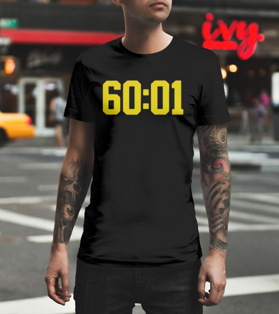 Michigan Wolverines 60 01 Sports Team Victory Time Code T-Shirt