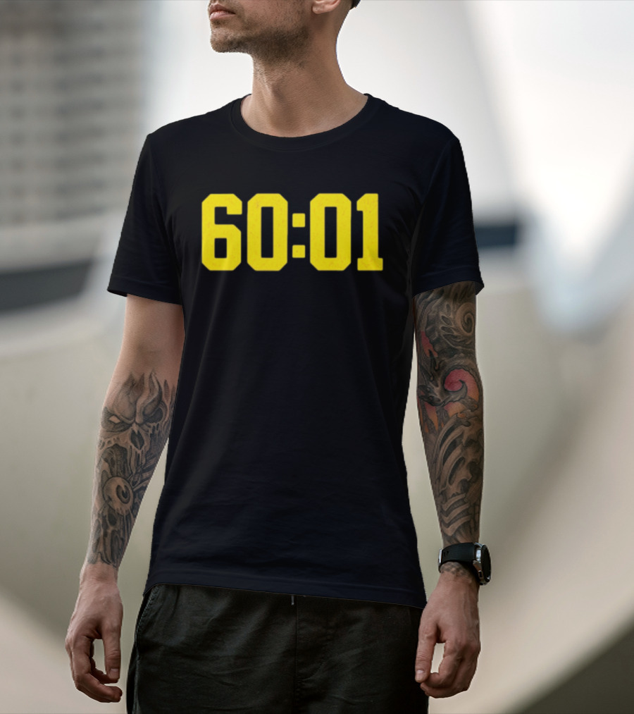 Michigan Wolverines 60 01 Sports Team Victory Time Code T-Shirt