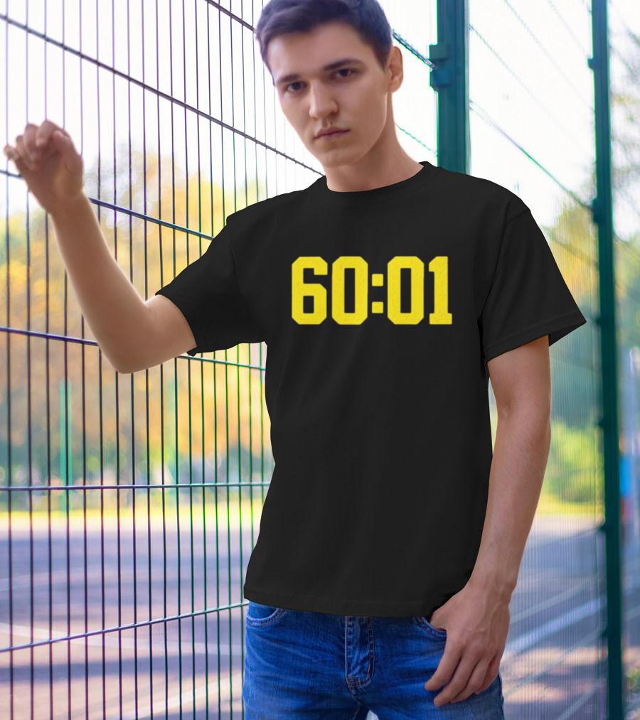 Michigan Wolverines 60 01 Sports Team Victory Time Code T-Shirt