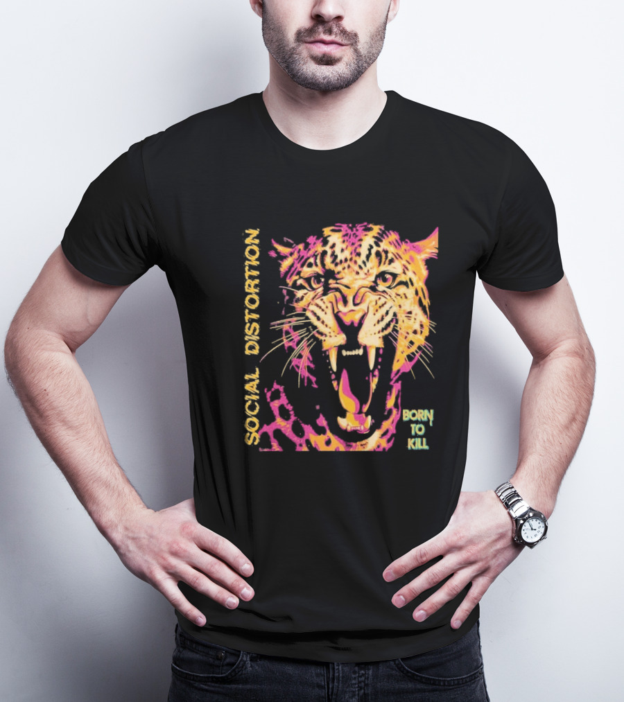 Social Distortion Born To Kill Roaring Leopard 2026 North American Tour T-Shirt