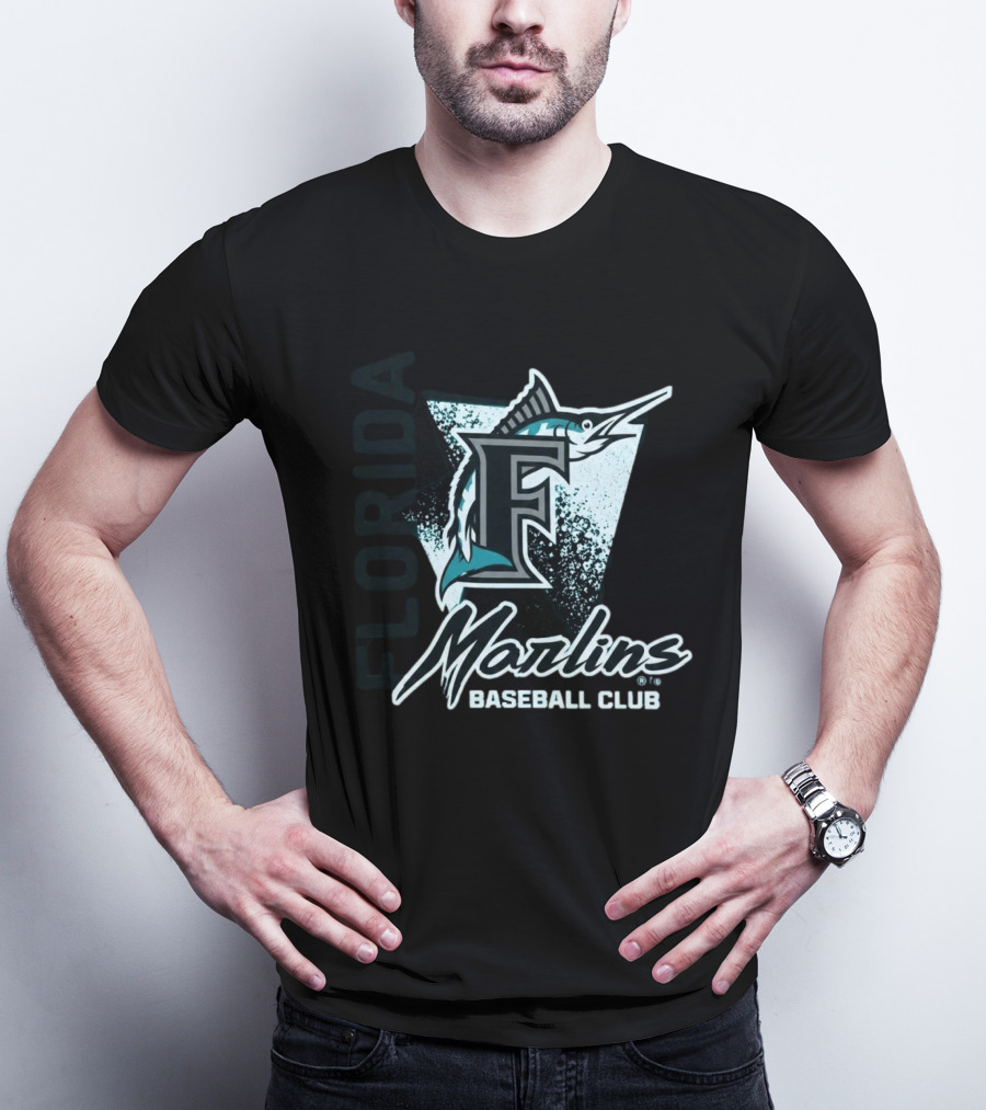 Florida Marlins Baseball Club Classic F Marlin T-Shirt