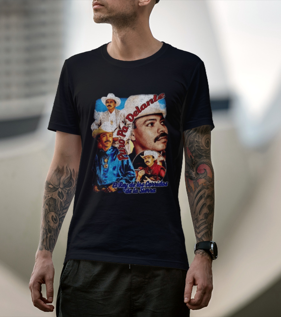 Puro Pa' Delante El Rey De Los Corridos De La Sierra Chalino Sanchez T-Shirt