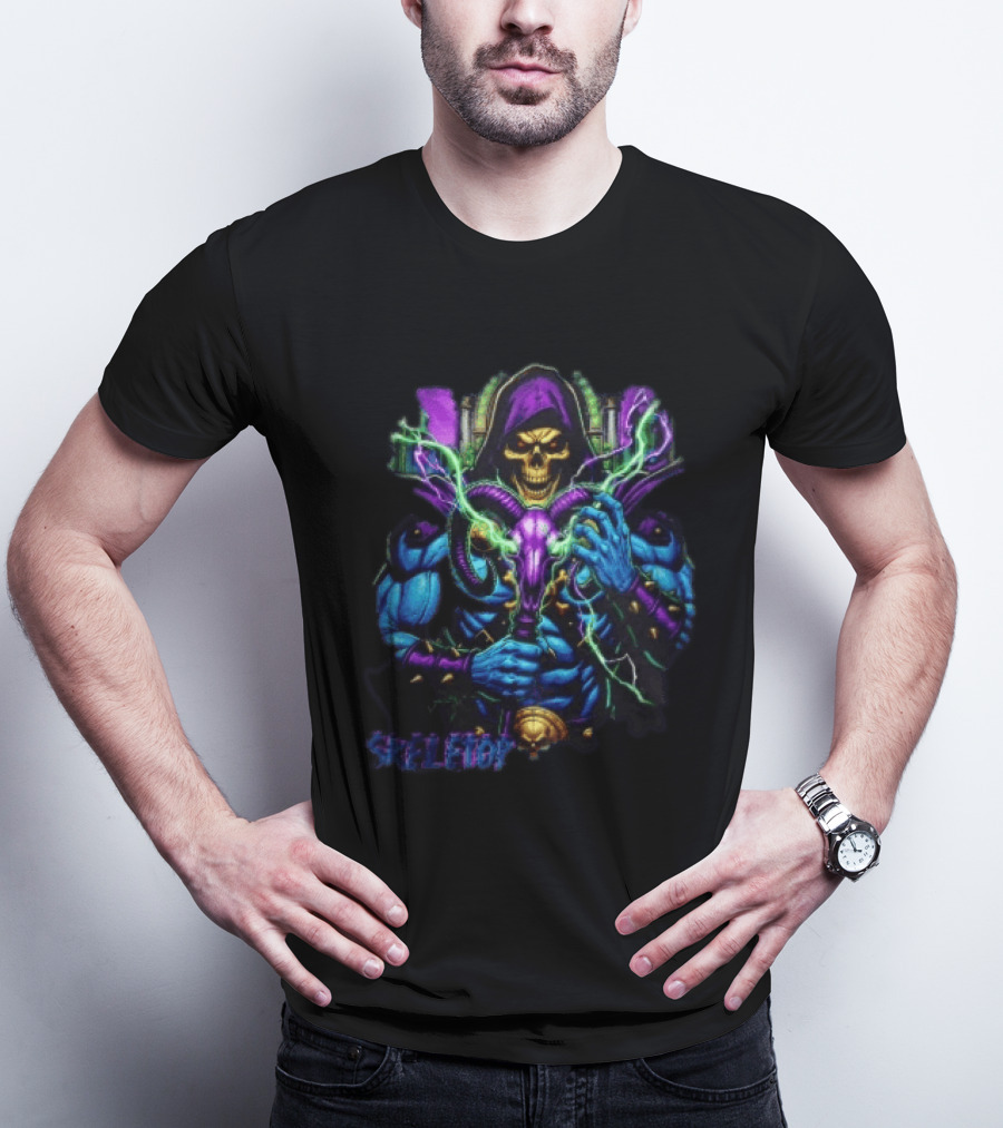 Skeletor Masters Of The Universe Electric Staff Power T-Shirt