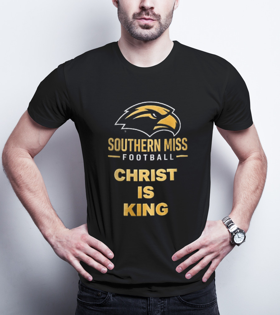 Southern Miss Golden Eagles Football Christ Is King Bird Head T-Shirt