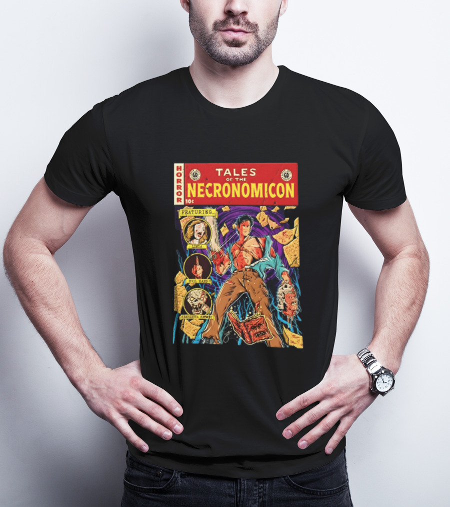 Tales Of The Necronomicon Horror Featuring Linda Evil Hand Henrietta Knoby T-Shirt