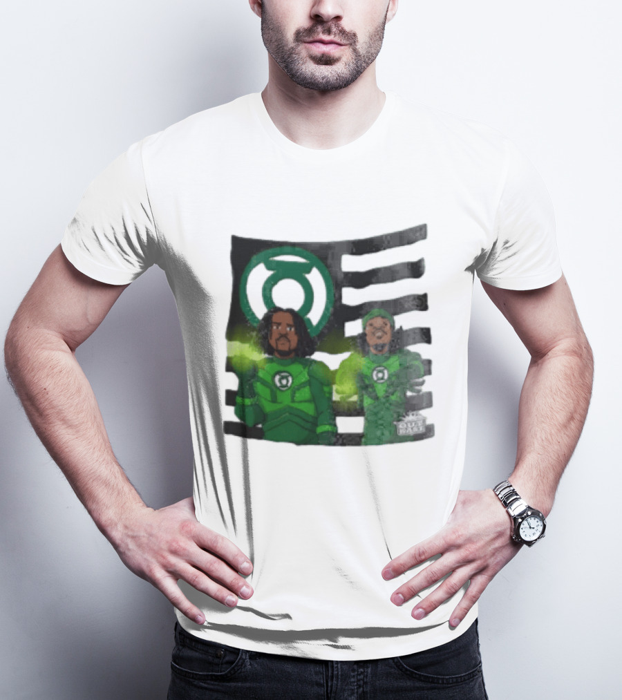 Lanterns X OutKast Comic Superheroes Green Light Power T-Shirt