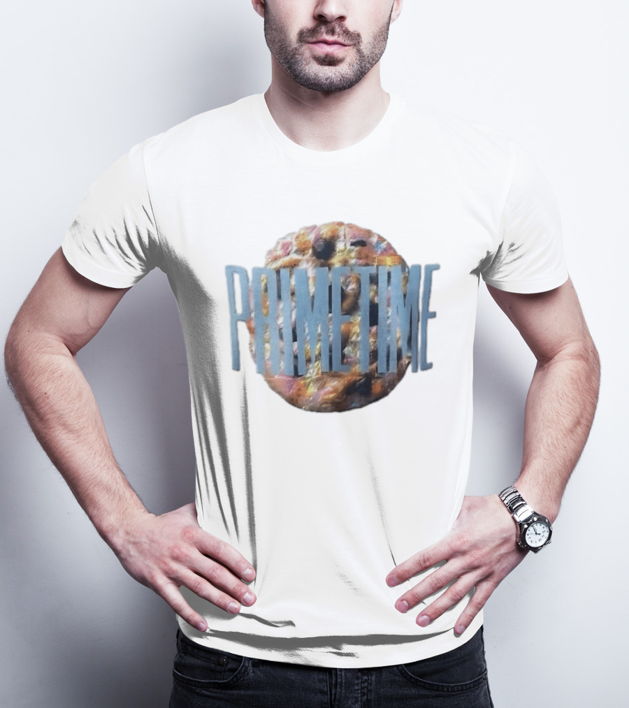 Primetime Iridescent Rainbow Tie Dye Chocolate Cookie T-Shirt