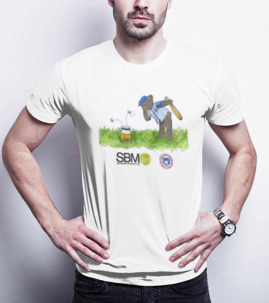 SB Mart South Bend Cubs Baseball Bear Museum T-Shirt