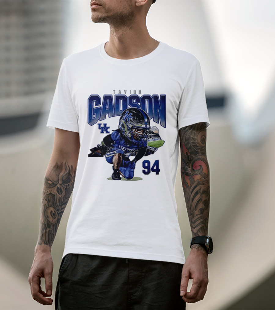 Tavion Gadson Kentucky Wildcats Football 94 UK T-Shirt
