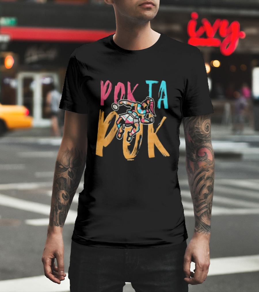 Pok Ta Pok Copa Pensacola Pensacola Blue Wahoos MiLB Baseball Playful Athletic T-Shirt