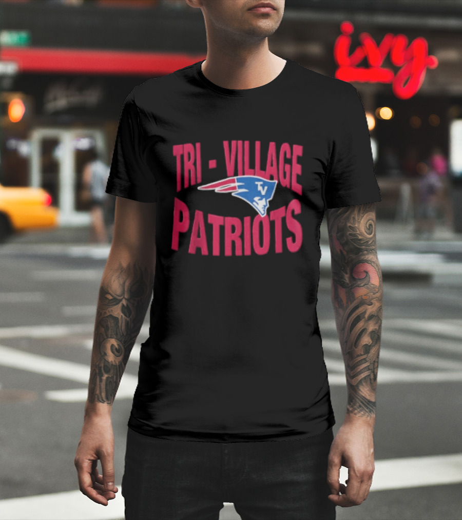 Tri Village Patriots New England Patriots Football 2026 Logo TV T-Shirt