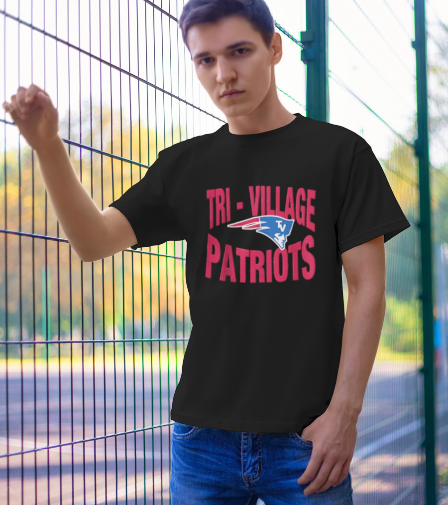 Tri Village Patriots New England Patriots Football 2026 Logo TV T-Shirt