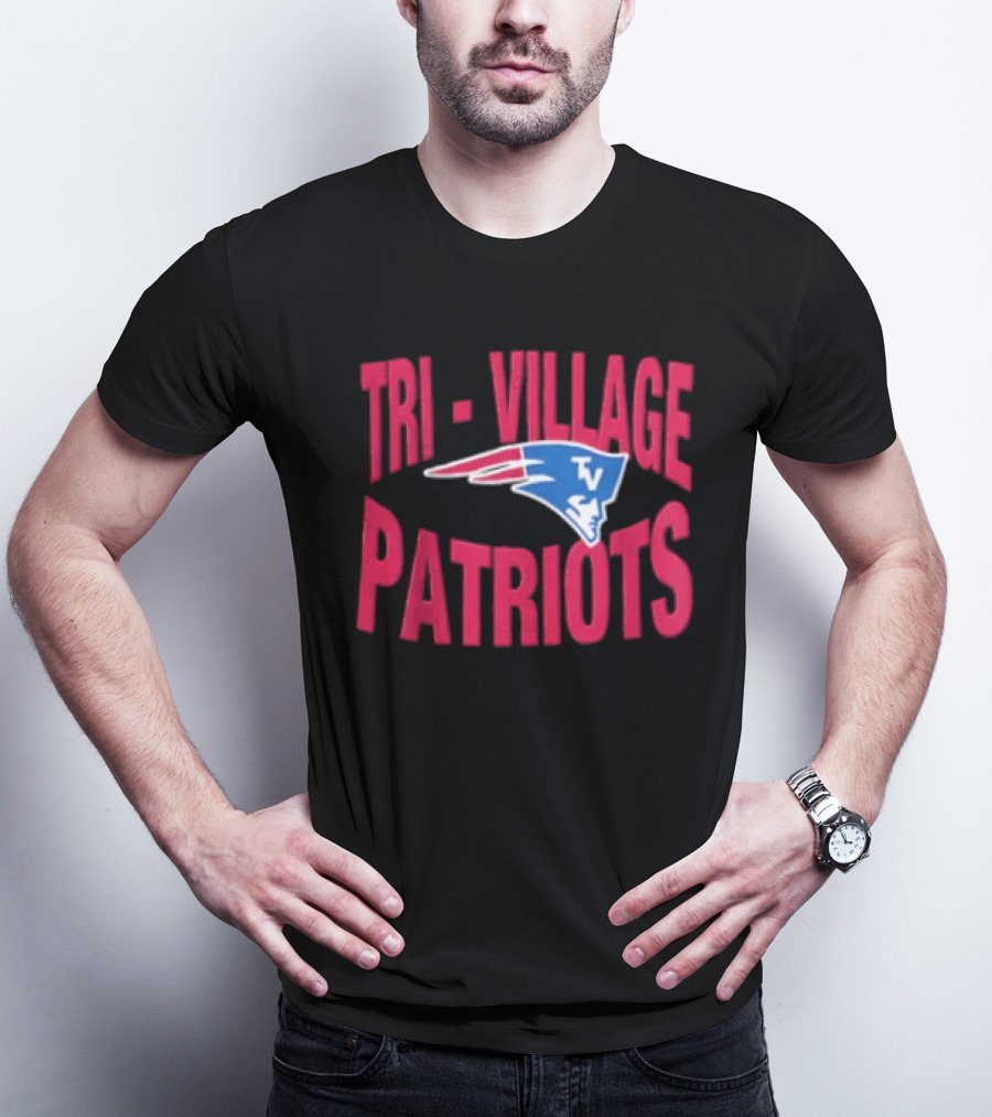 Tri Village Patriots New England Patriots Football 2026 Logo TV T-Shirt