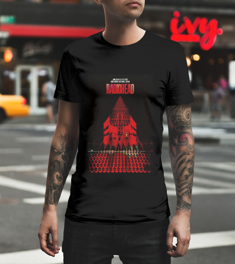 Radiohead 2027 GMO Arena Saitama Japan Concert June 8 9 11 12 13 T-Shirt