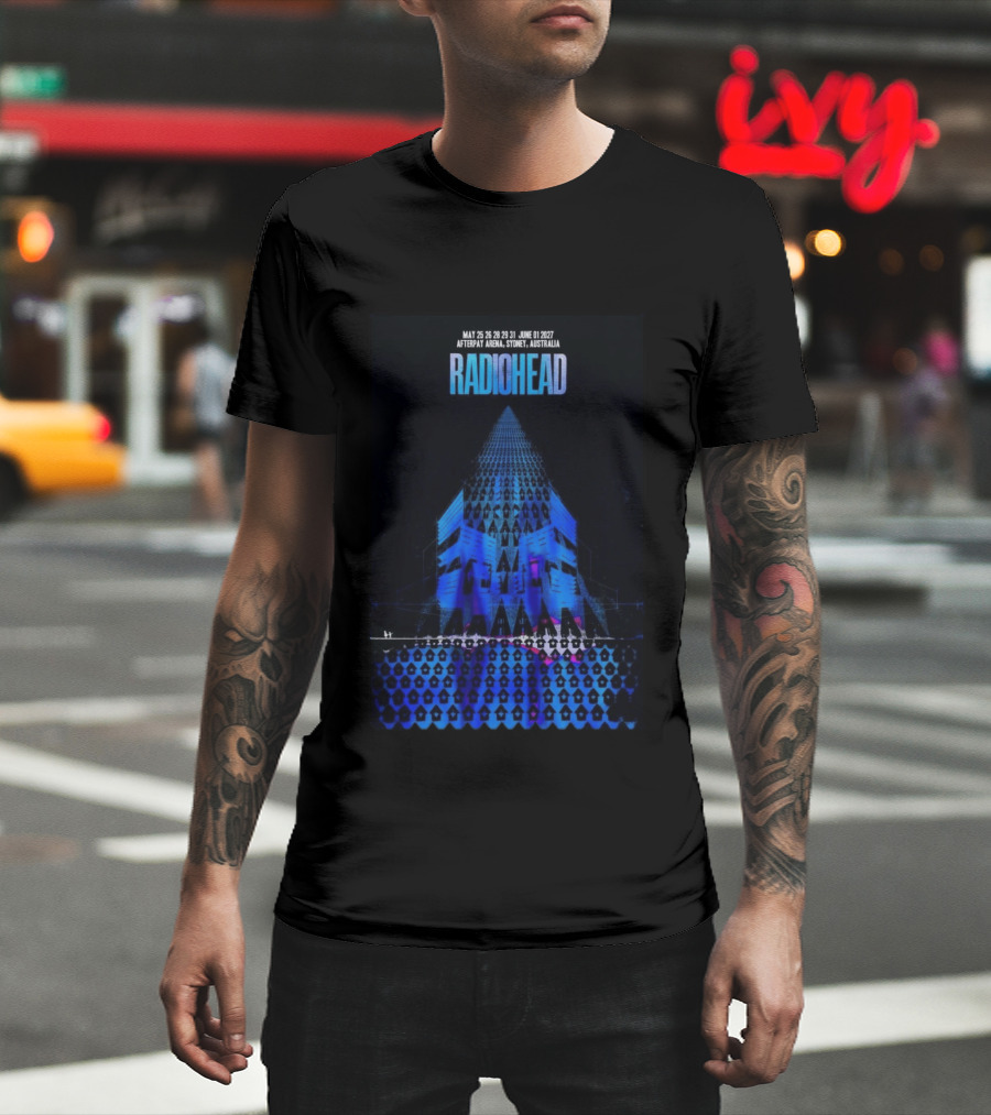 Radiohead Sydney Australia 2027 Afterpay Arena May 25 26 28 29 31 June 1 Concert T-Shirt