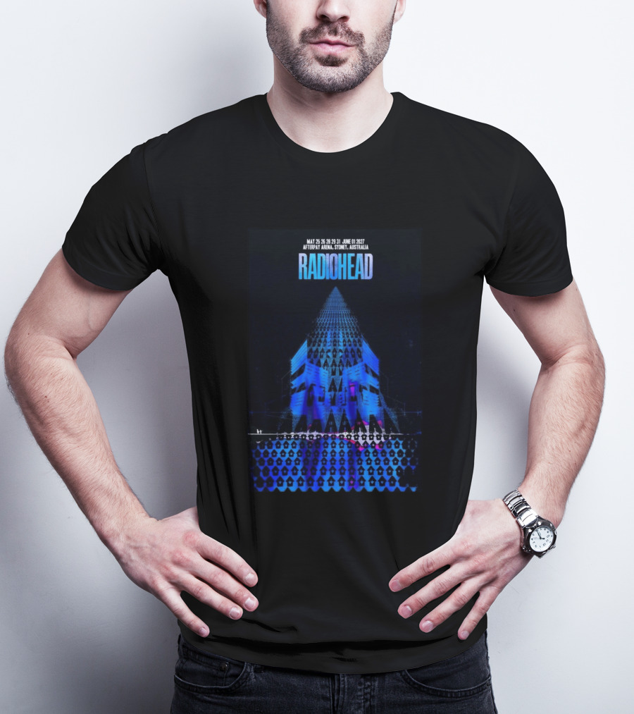 Radiohead Sydney Australia 2027 Afterpay Arena May 25 26 28 29 31 June 1 Concert T-Shirt