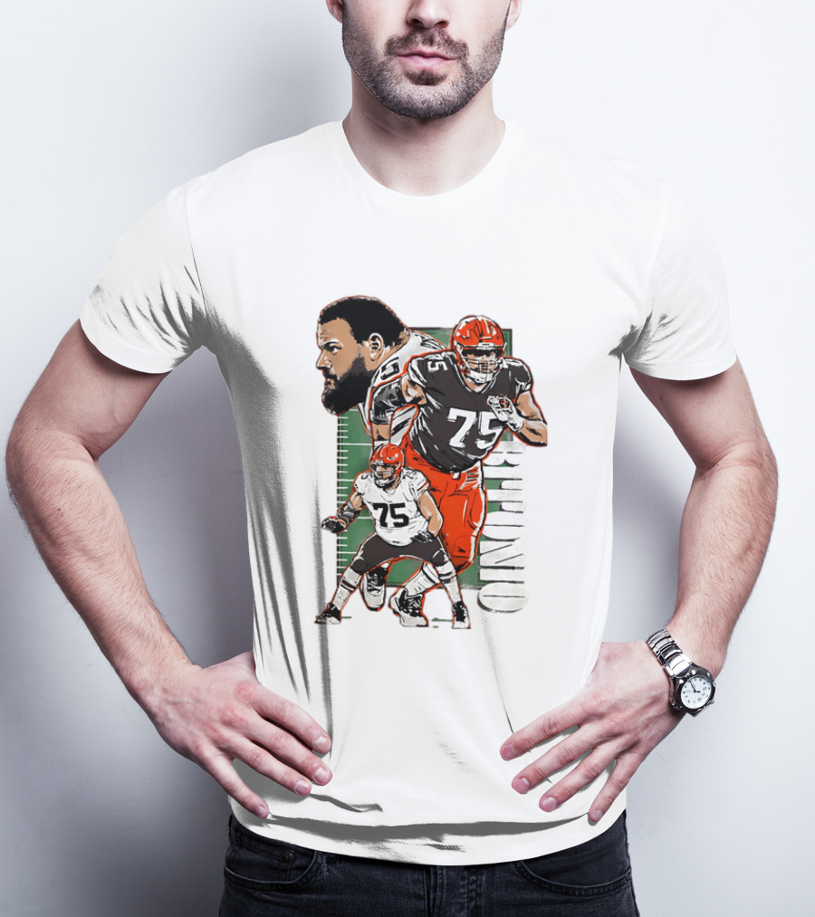 2025 Joel Bitonio Meet And Greet Browns Player Number 75 T-Shirt