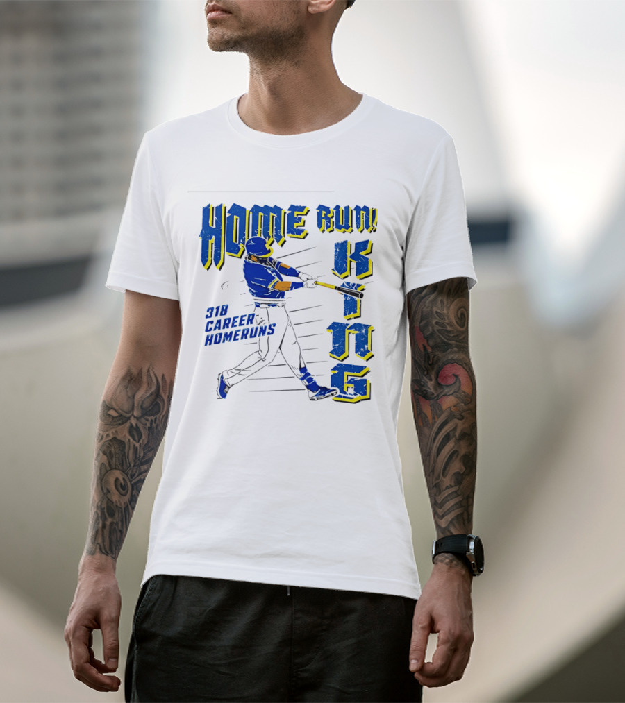 Home Run King 318 Career Homeruns Baseball Player T-Shirt