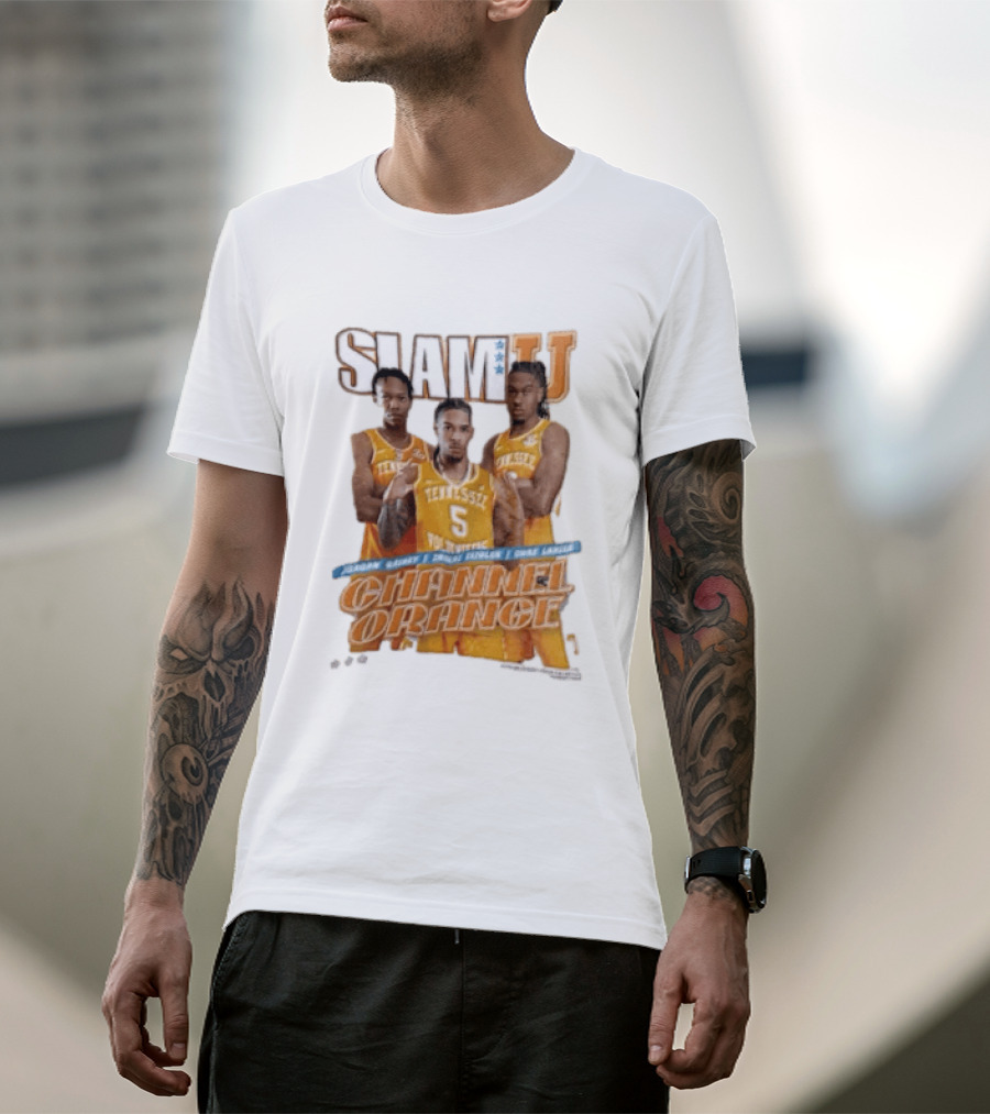 Slam University Tennessee Channel Orange Jordan Gainey Zakai Zeigler Chaz Lanier T-Shirt