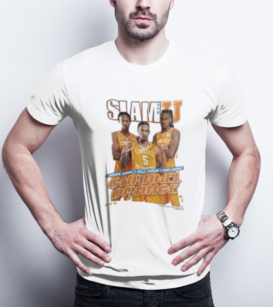 Slam University Tennessee Channel Orange Jordan Gainey Zakai Zeigler Chaz Lanier T-Shirt
