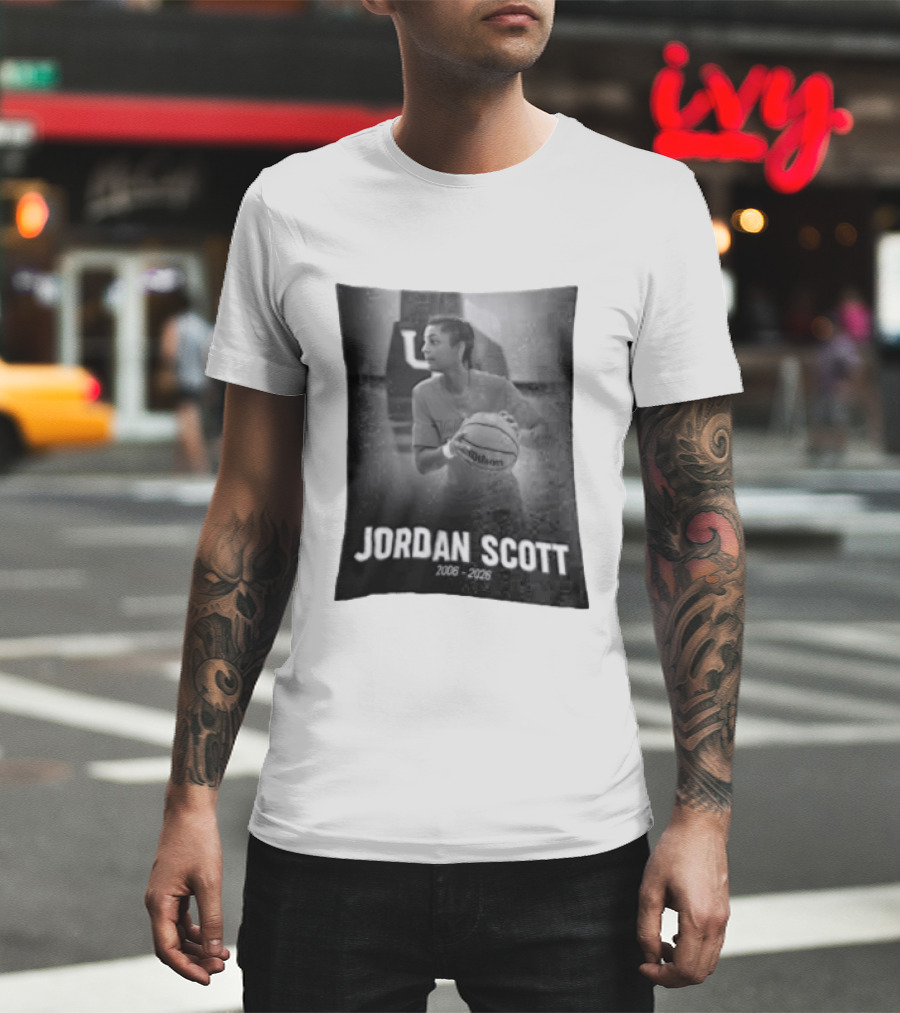 Jordan Scott Basketball Tribute 2006 2026 RIP Memories T-Shirt