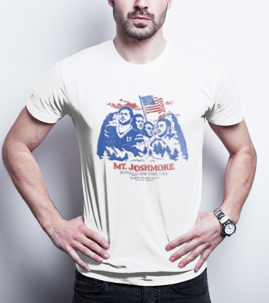 Mt. Joshmore Buffalo New York USA Josh Allen Football Fans Collectible T-Shirt