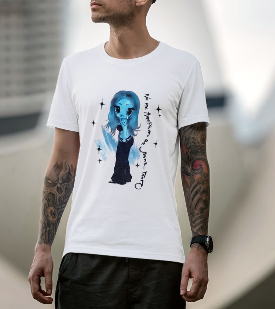 Karol G No Me Arrepiento De Sentir Tanto Blue Cartoon T-Shirt