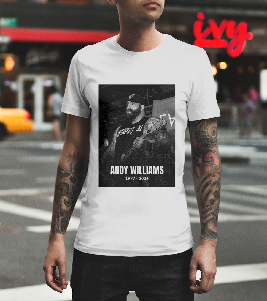 Andy Williams 1977 2026 Every Time I Die T-Shirt