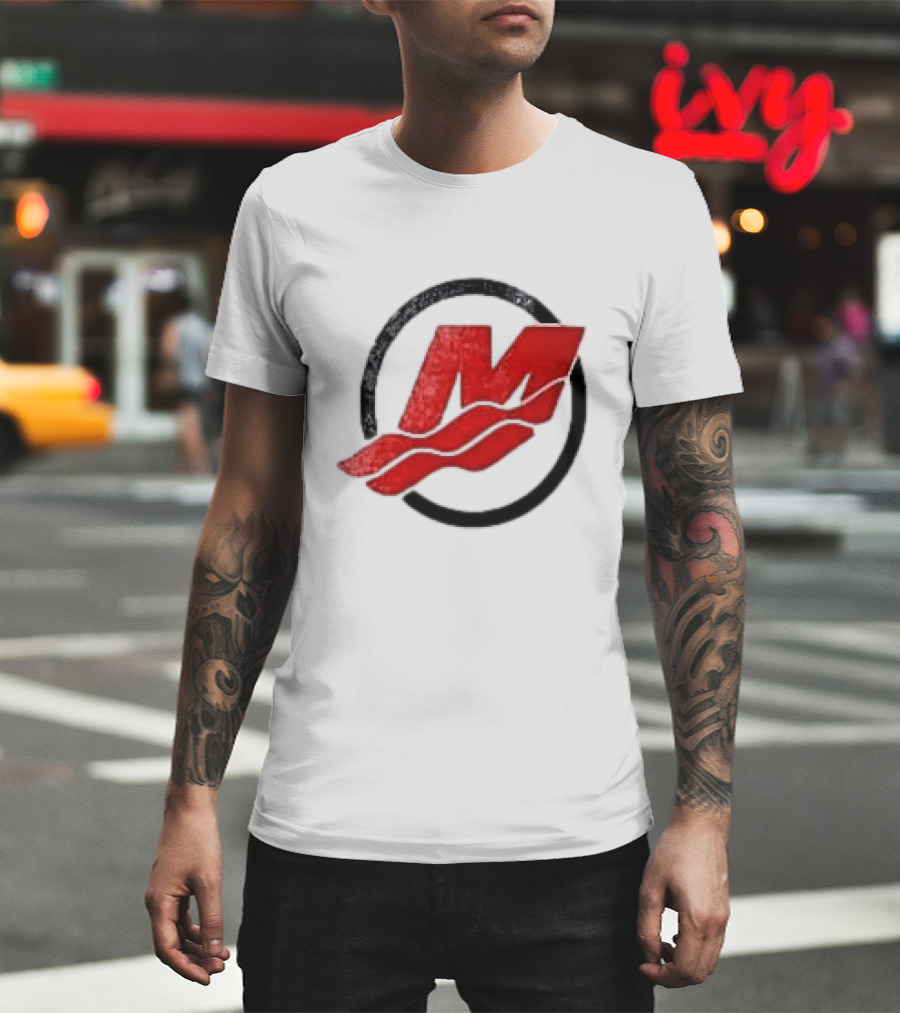 Motorsport Oversized Red M With Wave Racing T-Shirt