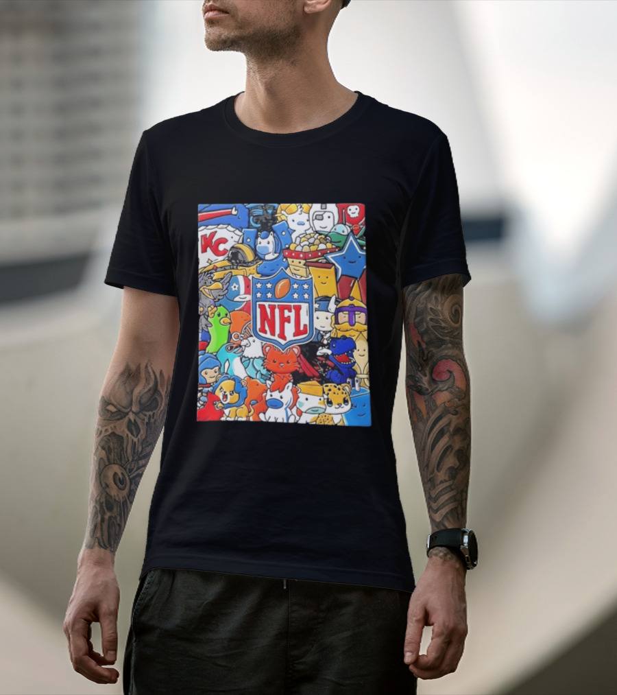 NFL KC Mascots And Football Is Officially Back 2026 T-Shirt