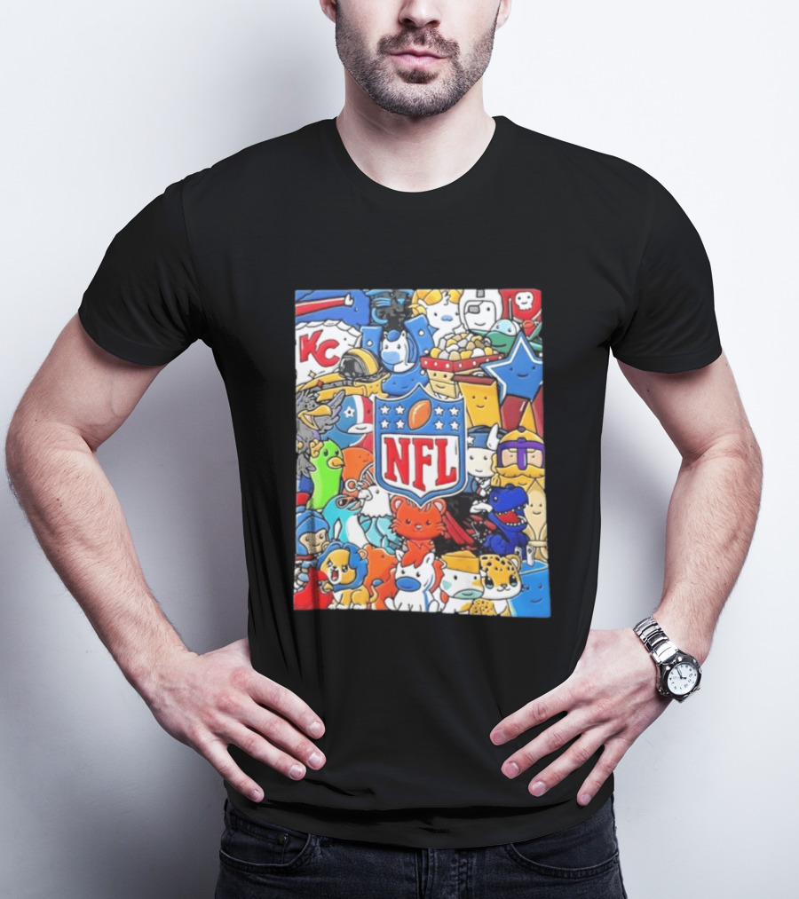 NFL KC Mascots And Football Is Officially Back 2026 T-Shirt