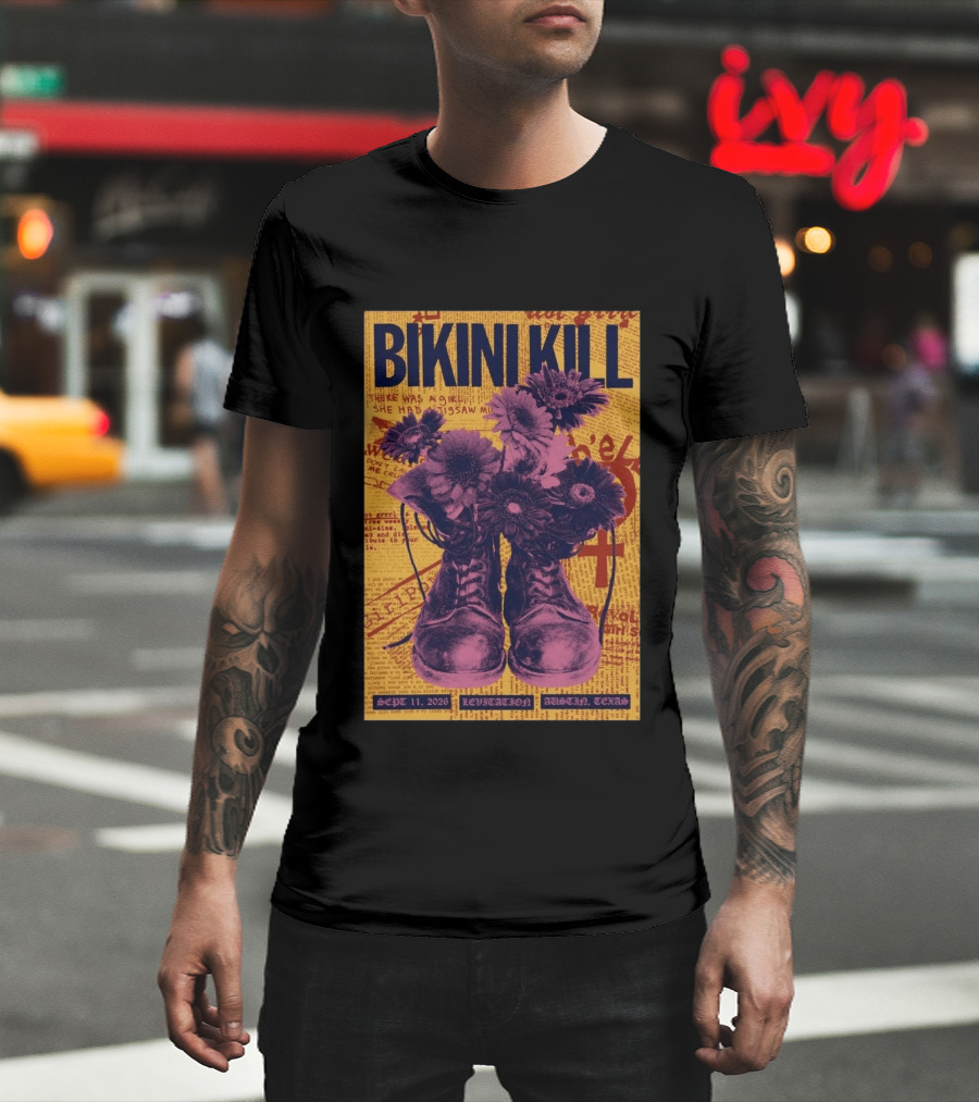 Bikini Kill Levitation Festival Austin Texas Sept 11 2026 T-Shirt