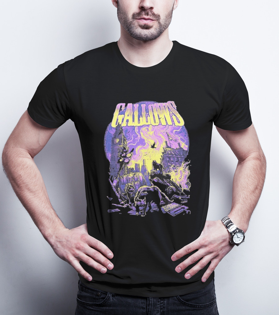 Gallows Orchestra Of Wolves Big Ben Chaos By Dan Mumford T-Shirt