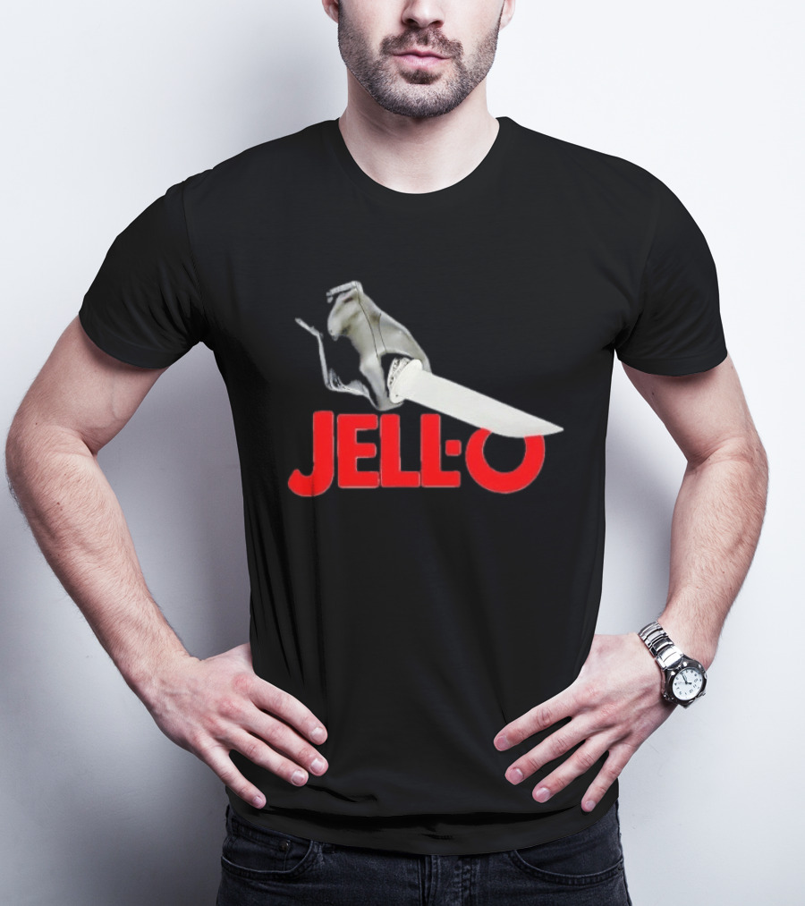 Jello With Gloved Hand Stabbing T-Shirt