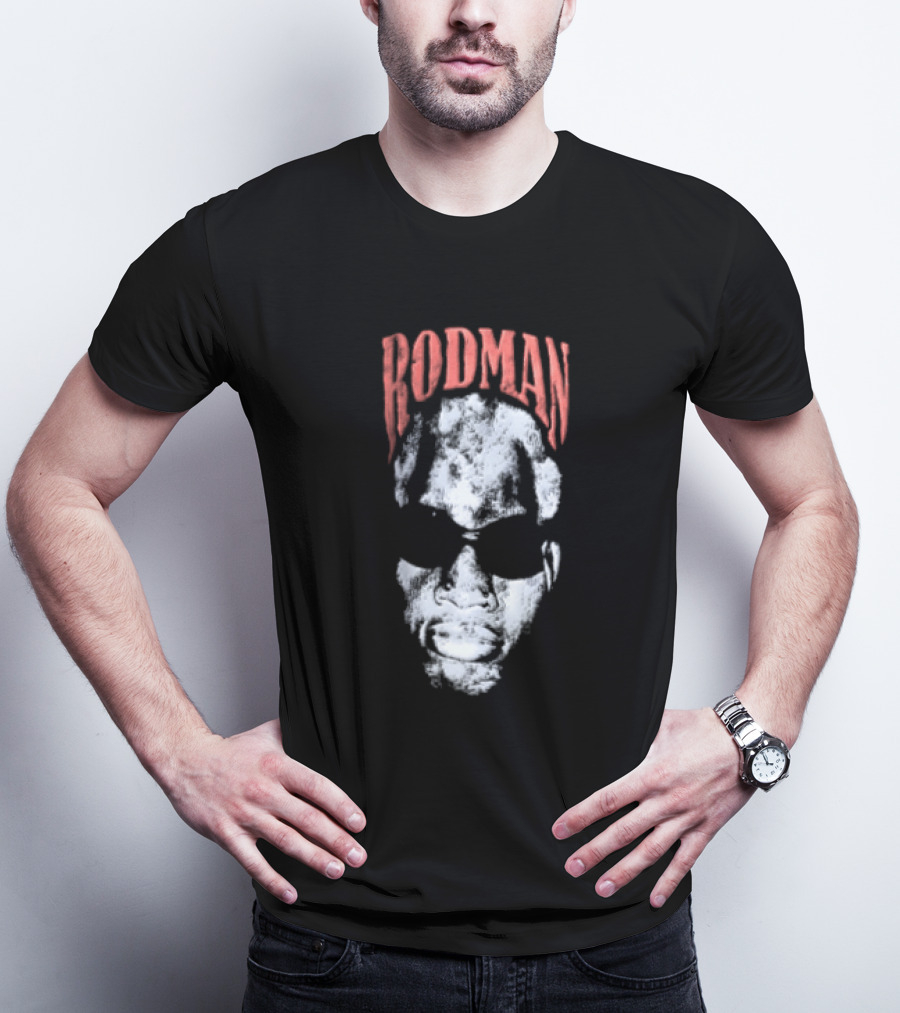 Rodman Glasses Chicago Bulls Basketball T-Shirt