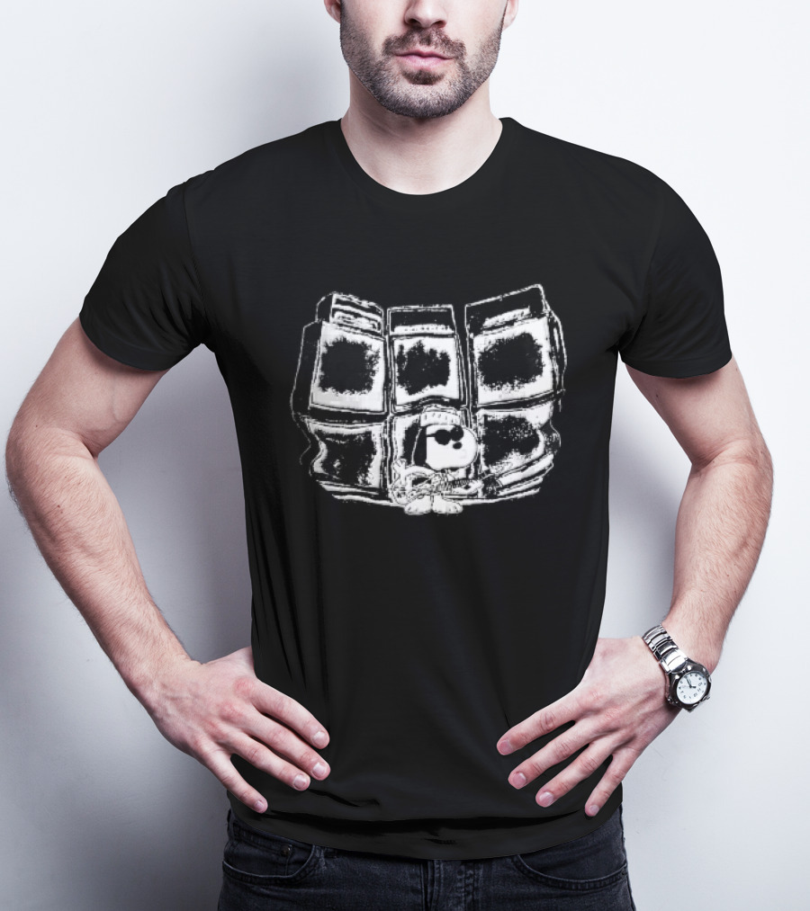 Peanuts Snoopy Rocking Out With Electric Guitar And Amplifier Stack T-Shirt