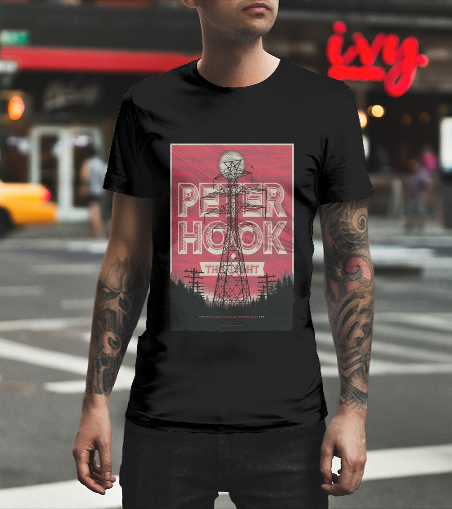 Peter Hook The Light 2026 Washington DC 930 Club Limited Edition T-Shirt