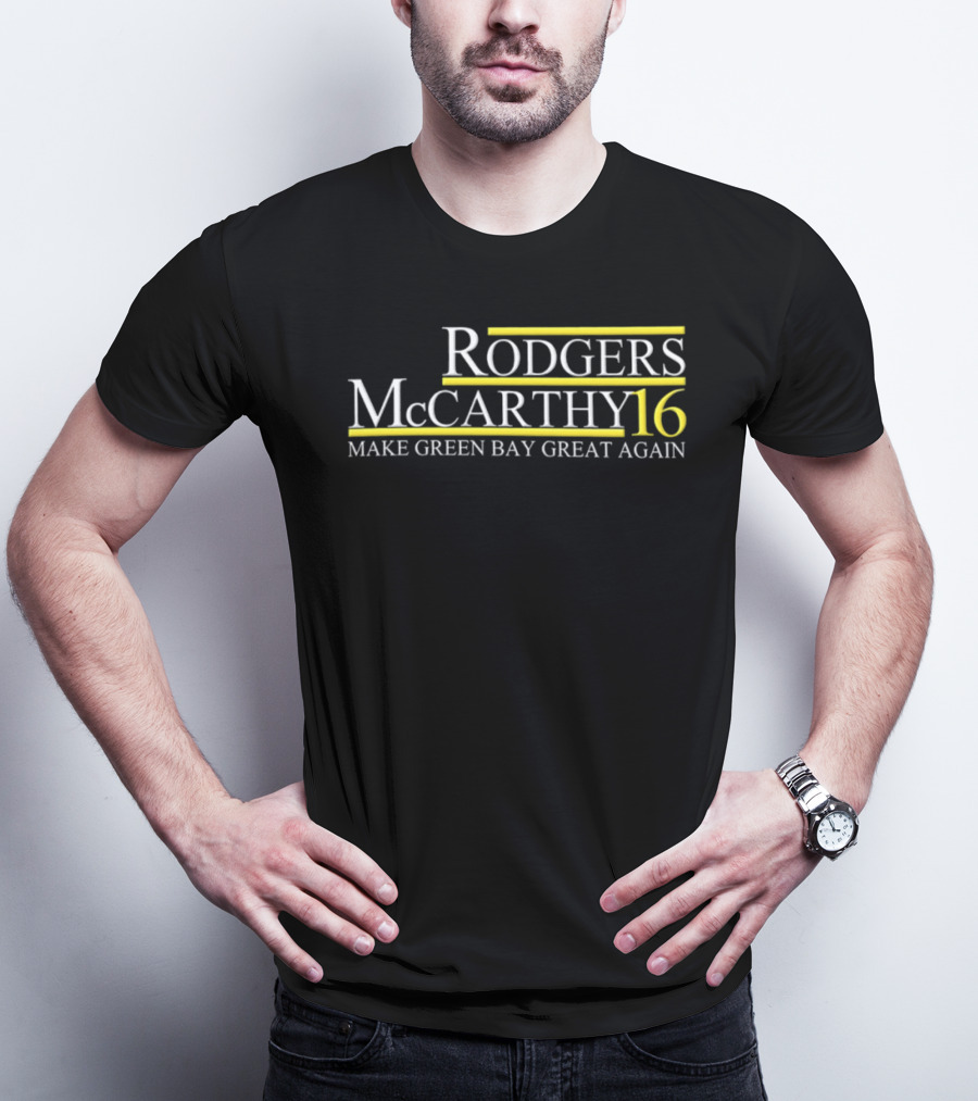 Rodgers McCarthy 16 Make Green Bay Great Again T-Shirt