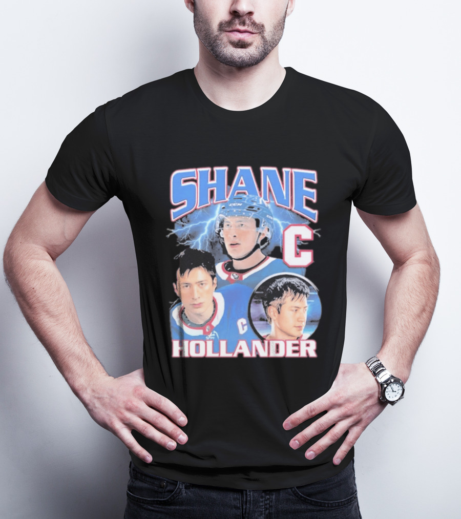 Shane Hollander C Hockey Player Lightning Blue Jersey T-Shirt