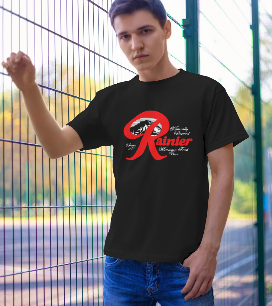 Since 1878 Rainier Naturally Brewed Mountain Fresh Beer T-Shirt