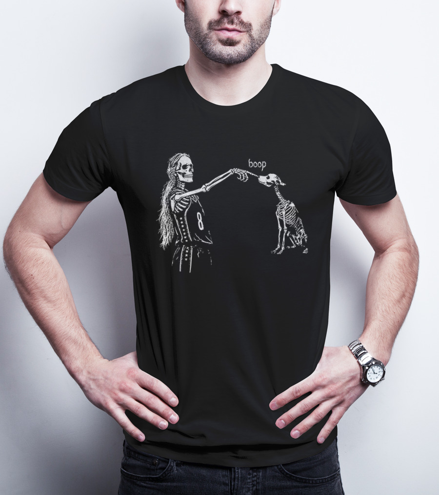 Sophie Cunningham Skeleton Point Dog Skeleton Boop Halloween T-Shirt