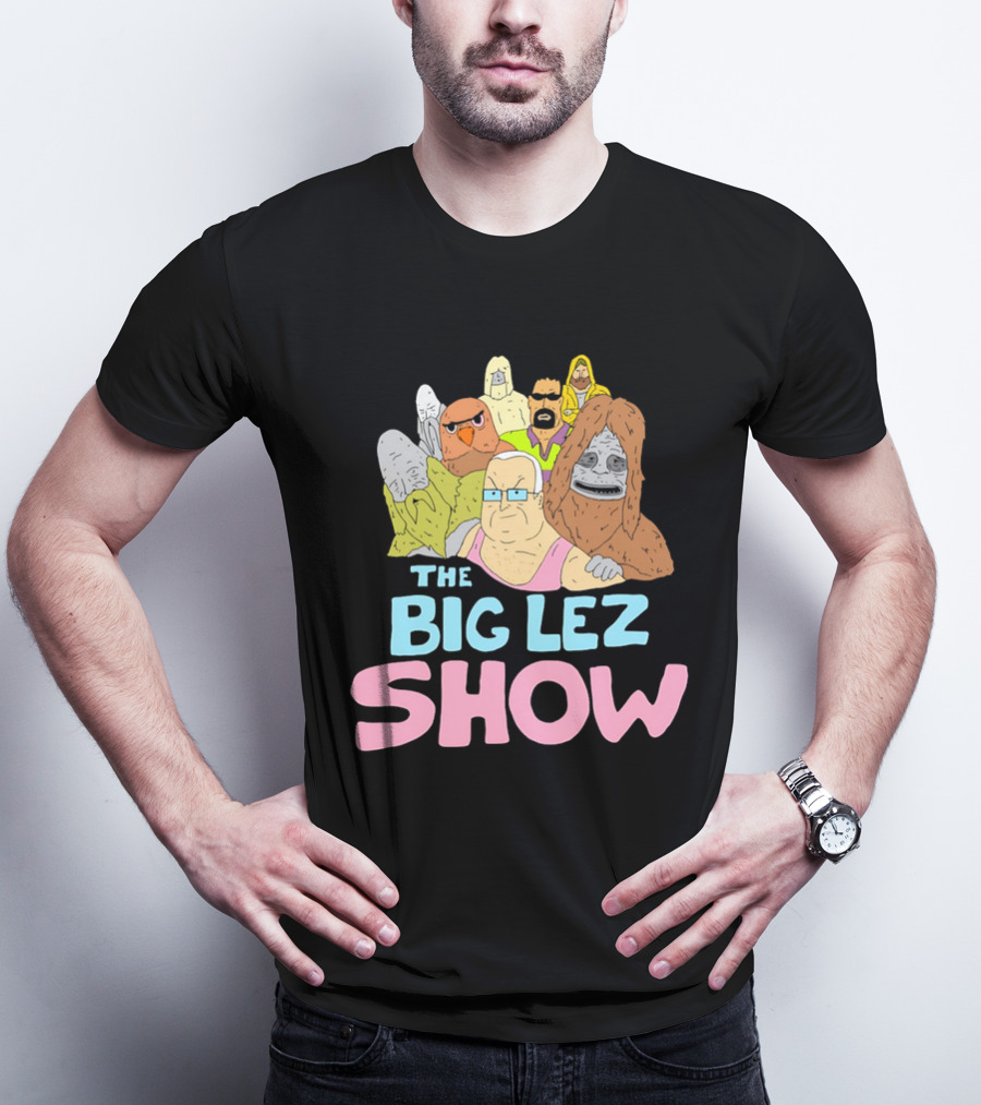 The Big Lez Show Characters Animation Cast Compilation T-Shirt