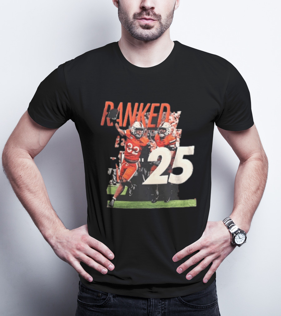 Virginia Cavaliers NCAA College Football Ranked 25 Team Players Celebration T-Shirt