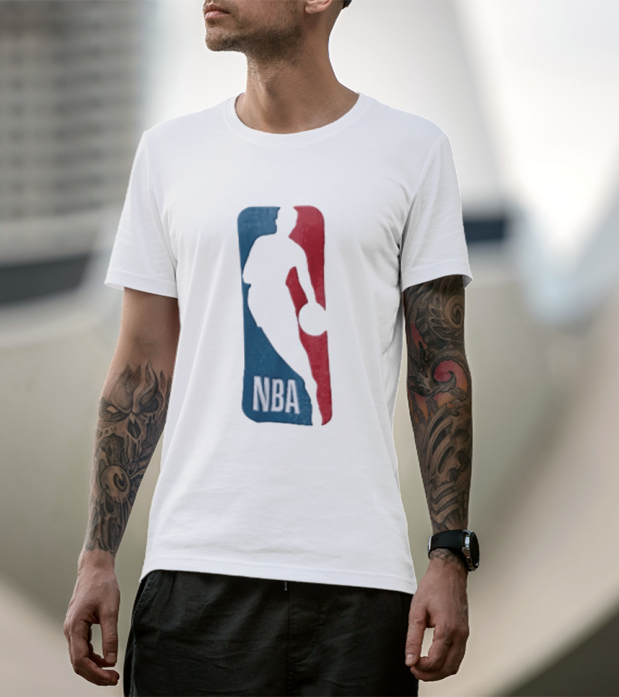 NBA National Basketball Association Blue Red Abstract T-Shirt