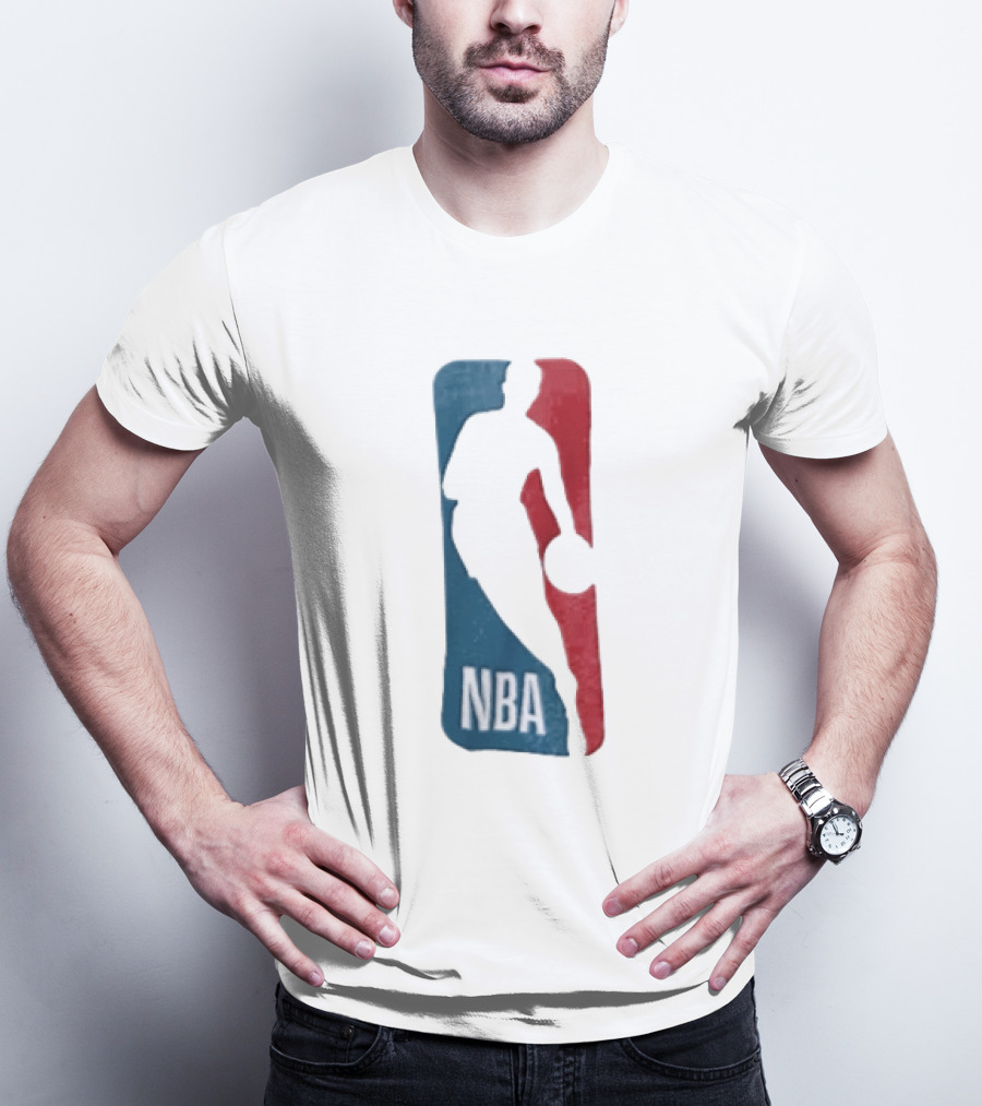 NBA National Basketball Association Blue Red Abstract T-Shirt