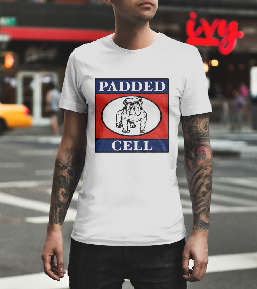 Punk Rock Padded Cell Bulldog Oval T-Shirt