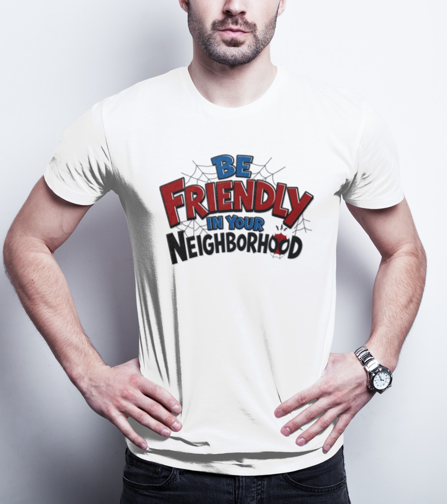 Spider Man Marvel Be Friendly In Your Neighborhood Spidey Webs T-Shirt