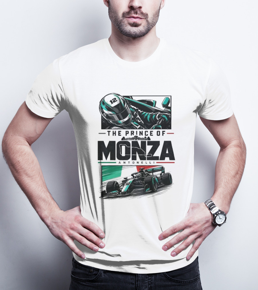 The Prince Of Monza Antonelli Racing Car T-Shirt